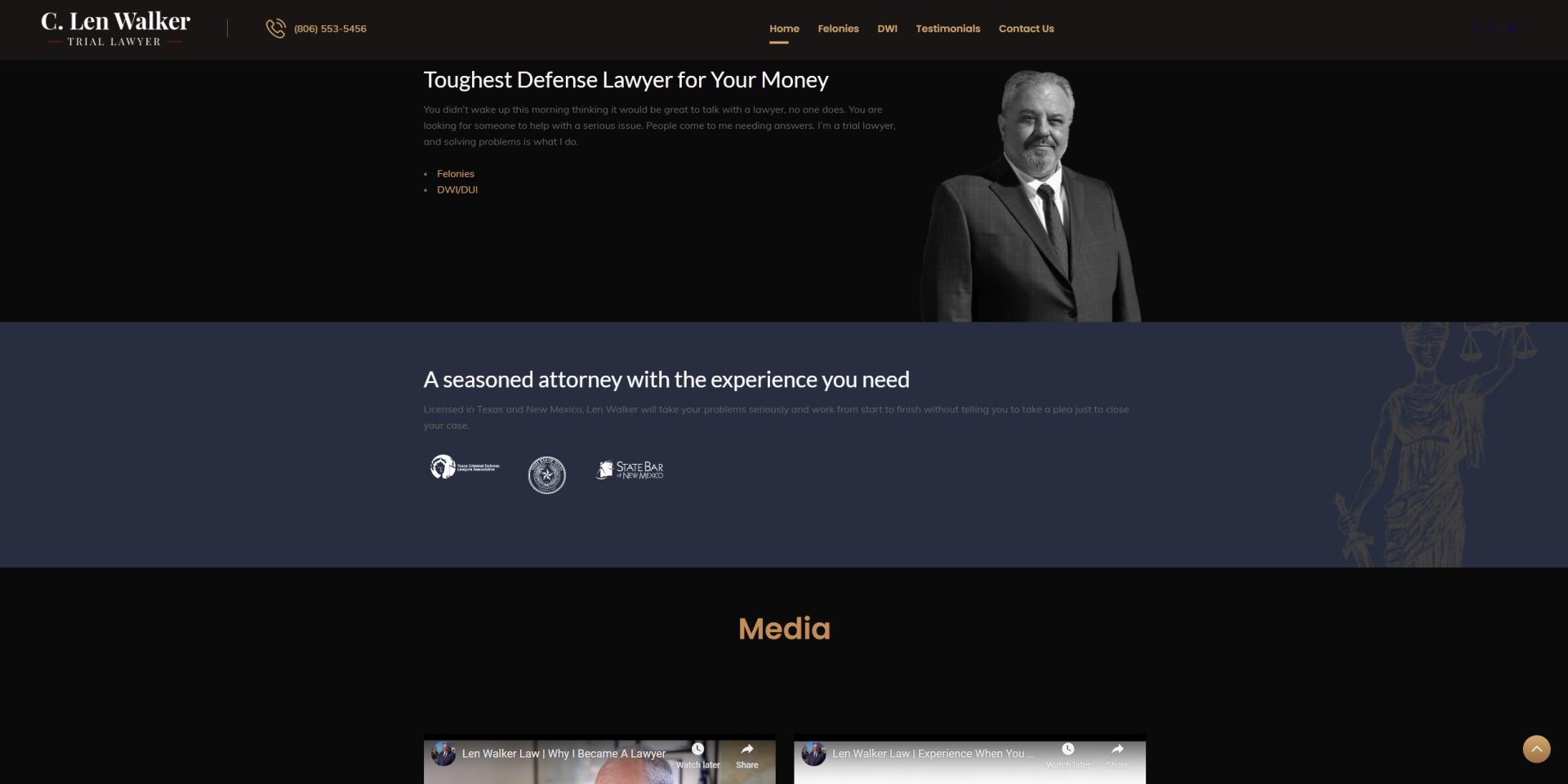 len_walker_law_web_design_creative_cannon - Creative Cannon | Amarillo ...